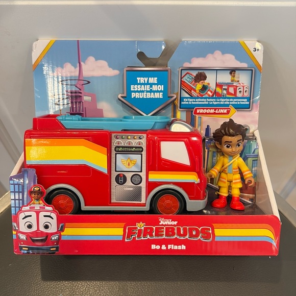 Disney | Toys | New Disney Junior Firebuds Bo And Flash Action Figure ...